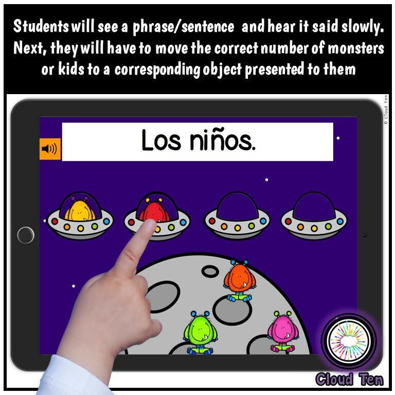 Contar palabras bundle Digital Task Cards | Boom Cards™ – Bilingual ...