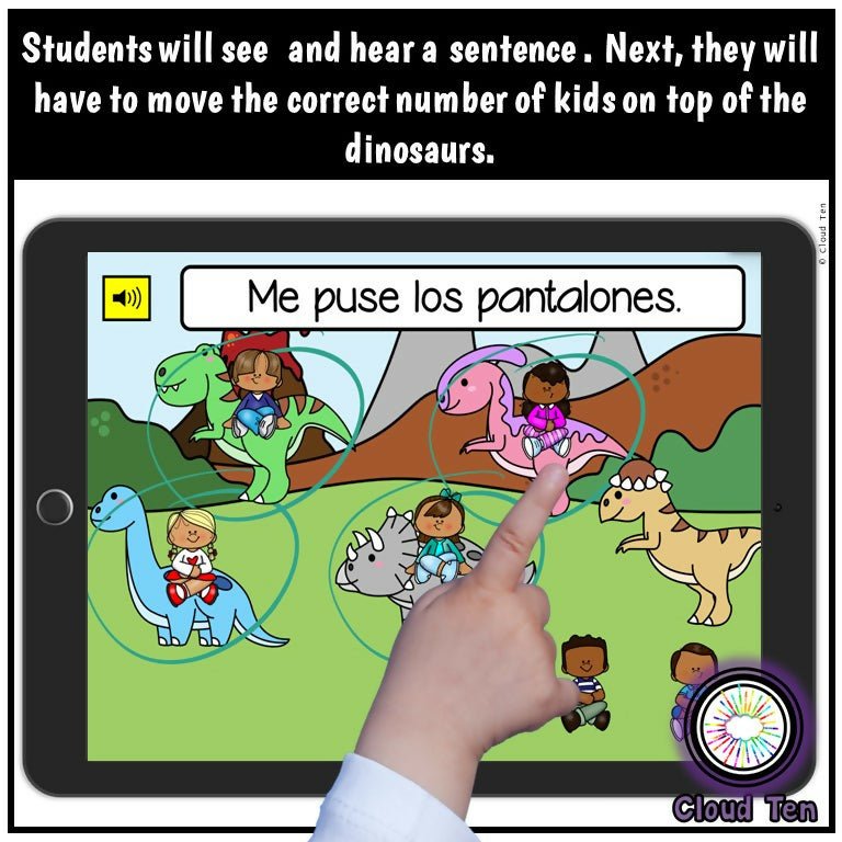 Contar palabras 4 Digital Task Cards | Boom Cards™ – Bilingual Marketplace