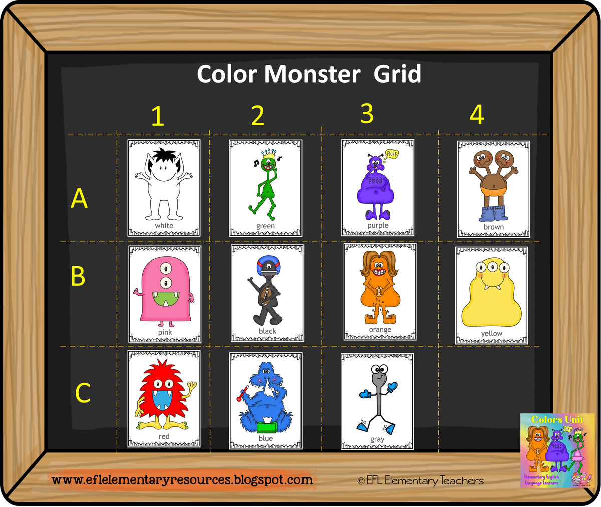 Colors Theme for Elementary ESL – Bilingual Marketplace