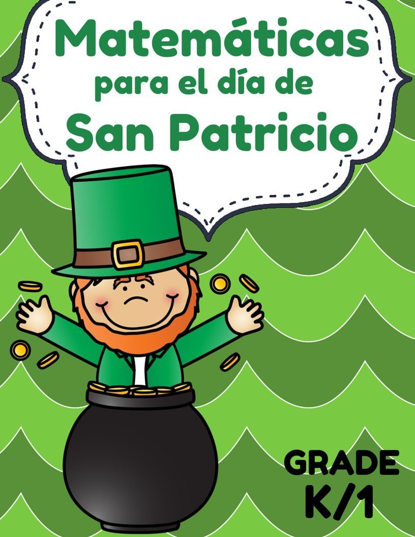 Matematicas para el dia de San Patricio (Math in Spanish- St. Patricks ...