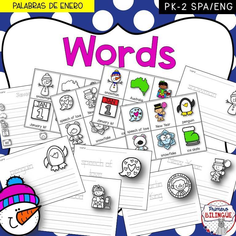 Escribe el salón/palabras de enero – Bilingual Marketplace
