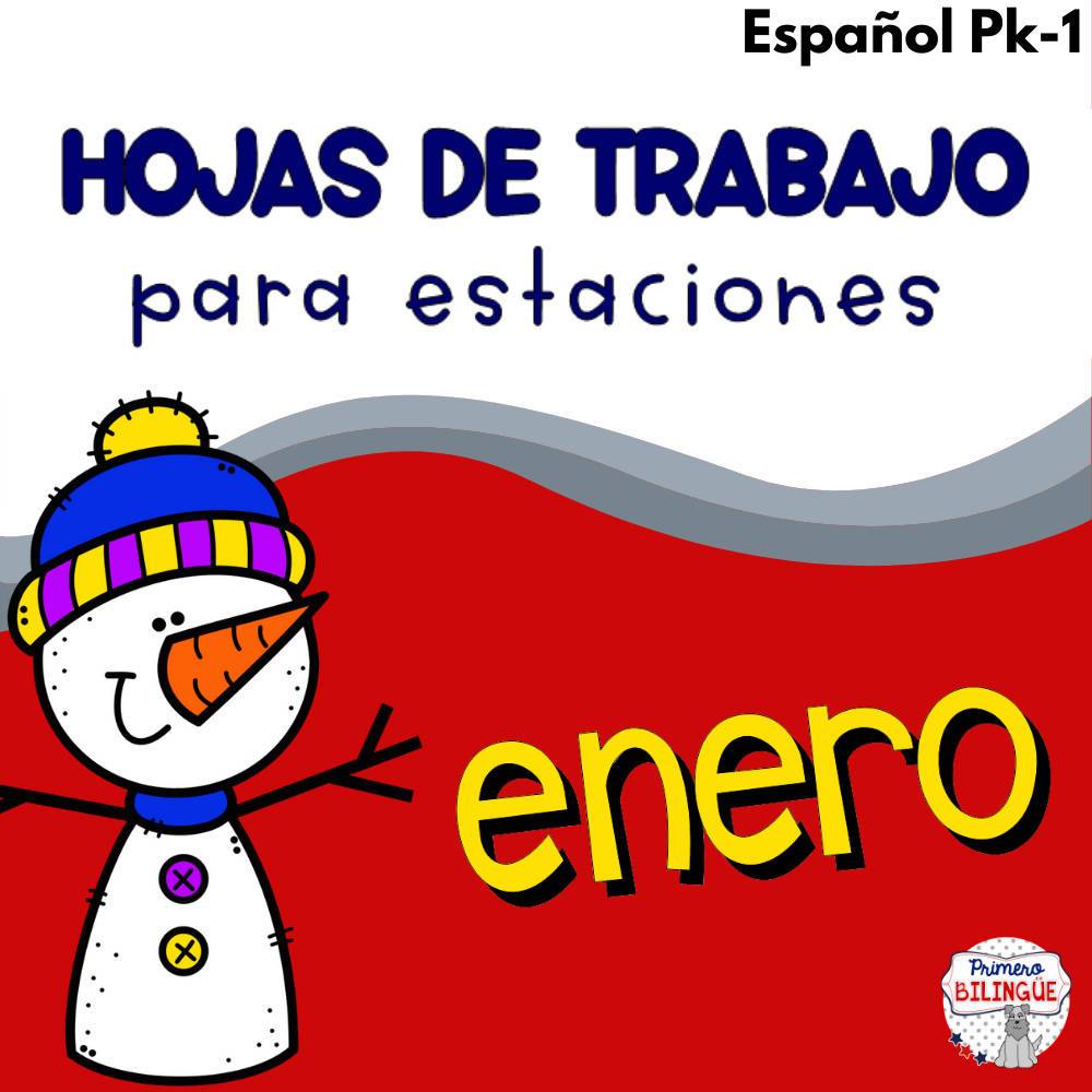 Hojas de trabajo para imprimir ENERO – Bilingual Marketplace