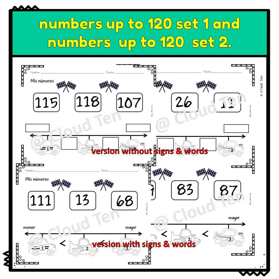 Ordenar números en una linea abierta – Bilingual Marketplace