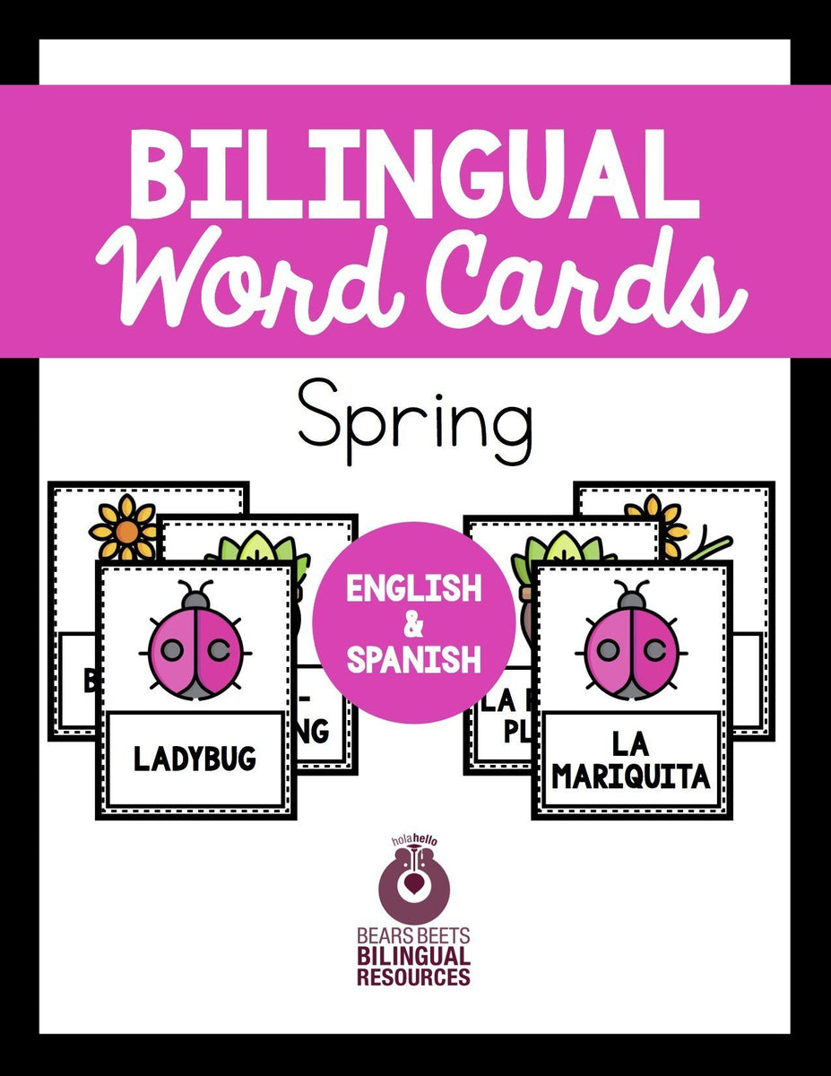 Bilingual Spring Word Cards – Bilingual Marketplace