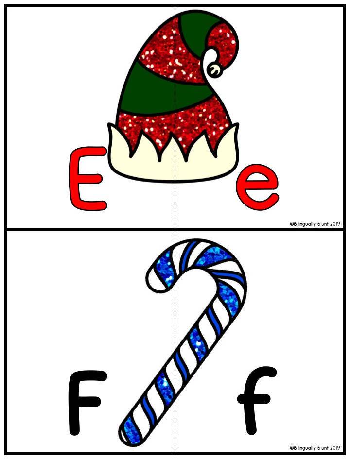 Glittery Navidad Alphabet and Ten Frame Centers – Bilingual Marketplace