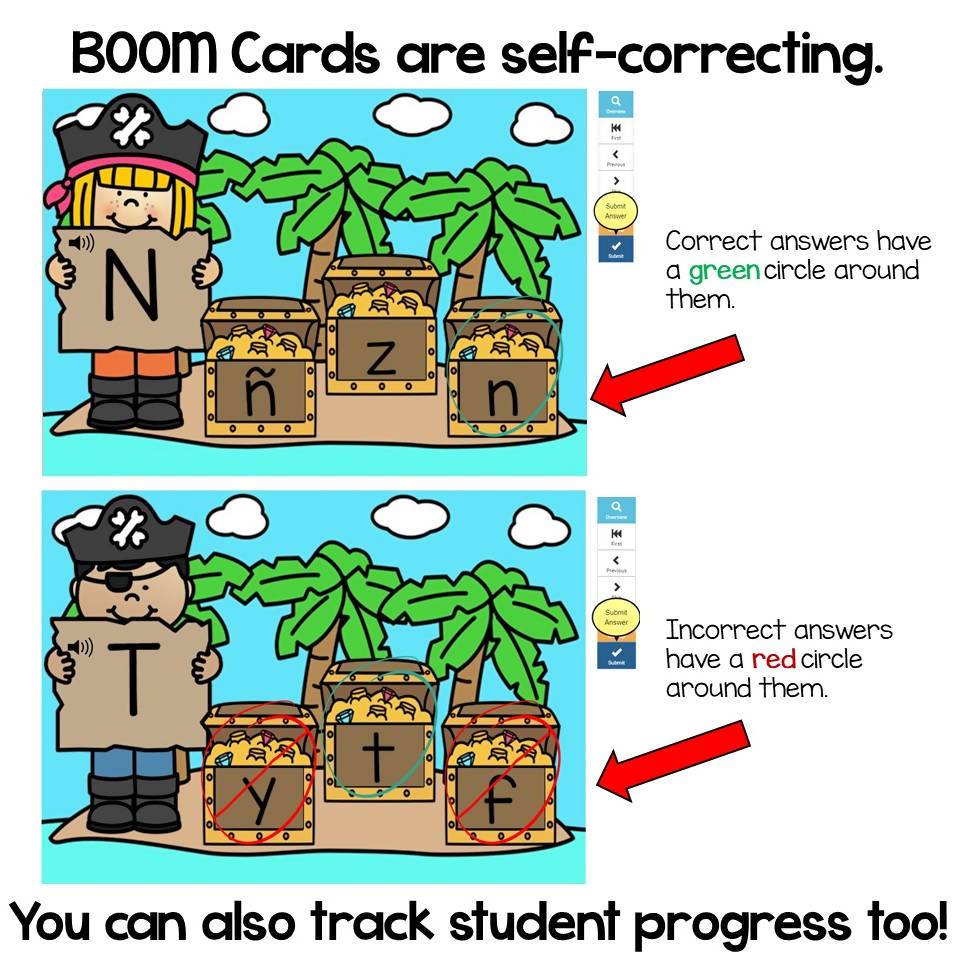 BOOM Cards Alphabet Letter Match in Spanish- Reconocimiento de letras ...