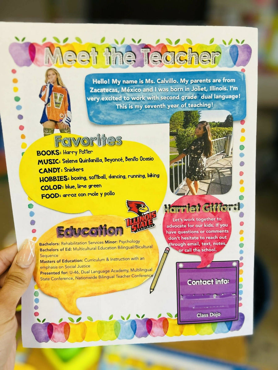 Meet The Teacher Letter Template in English and Spanish – Bilingual ...