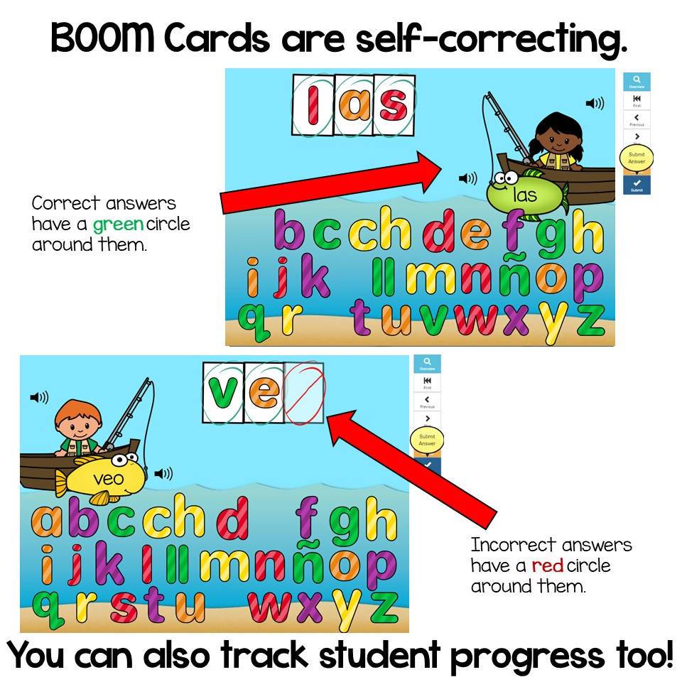 BOOM Cards Construye palabras de uso frecuente- Distance Learning ...