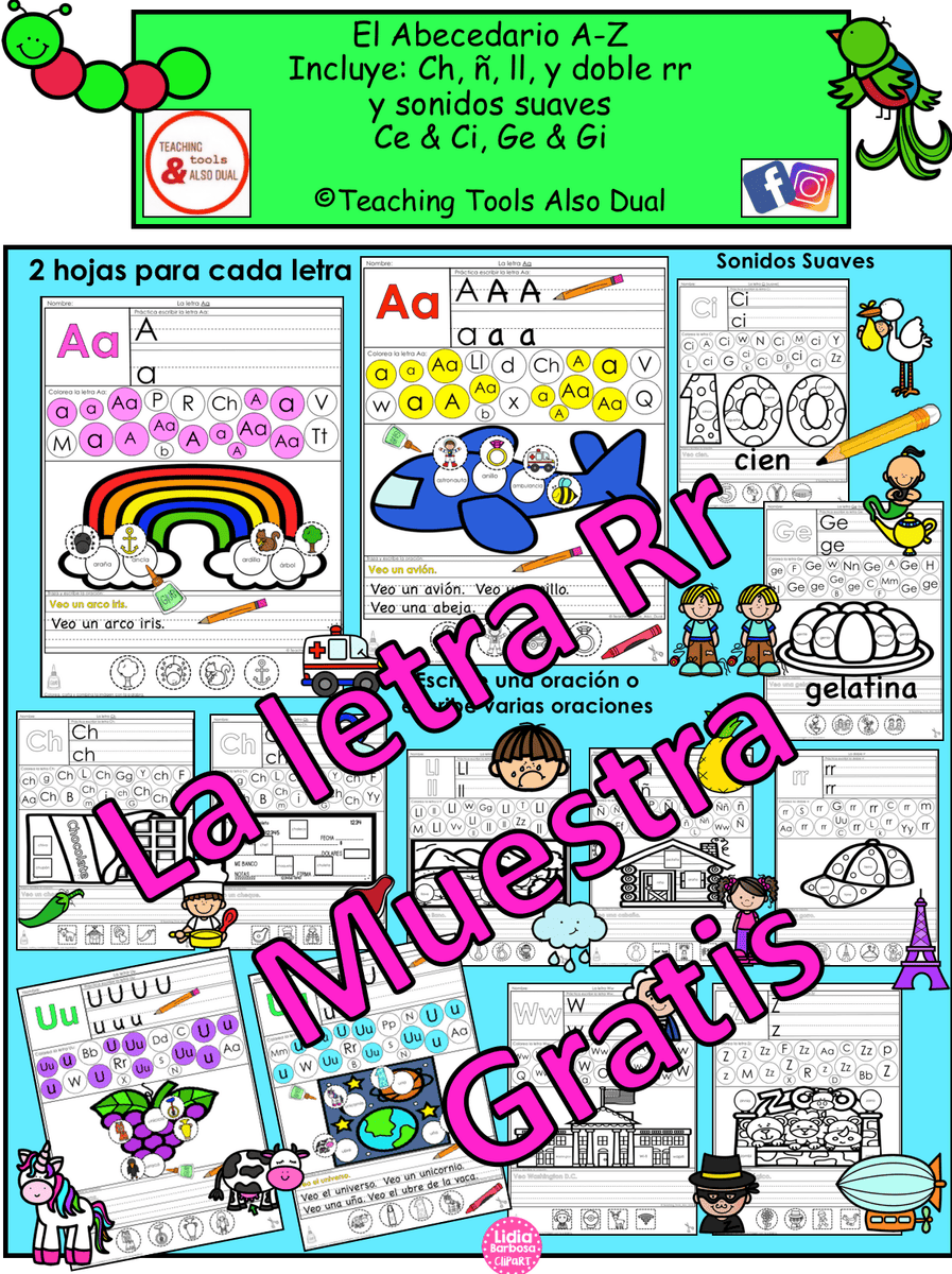 Abecedario actividades para cada letra A-Z - Muestra Gratis "La letra ...