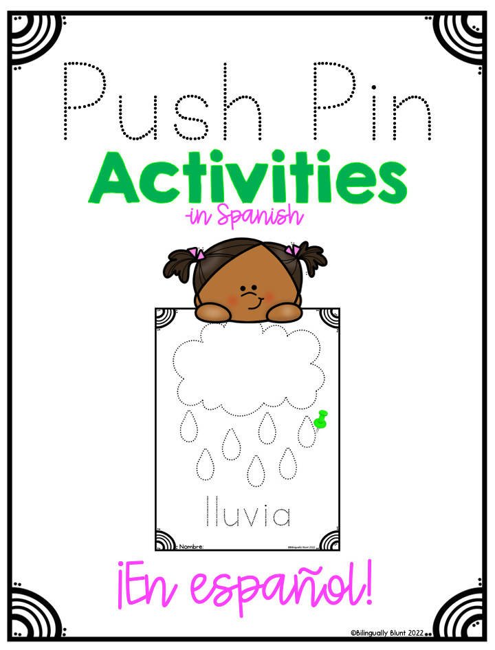 Push Pin Activities – Seasons Spanish – Bilingual Marketplace