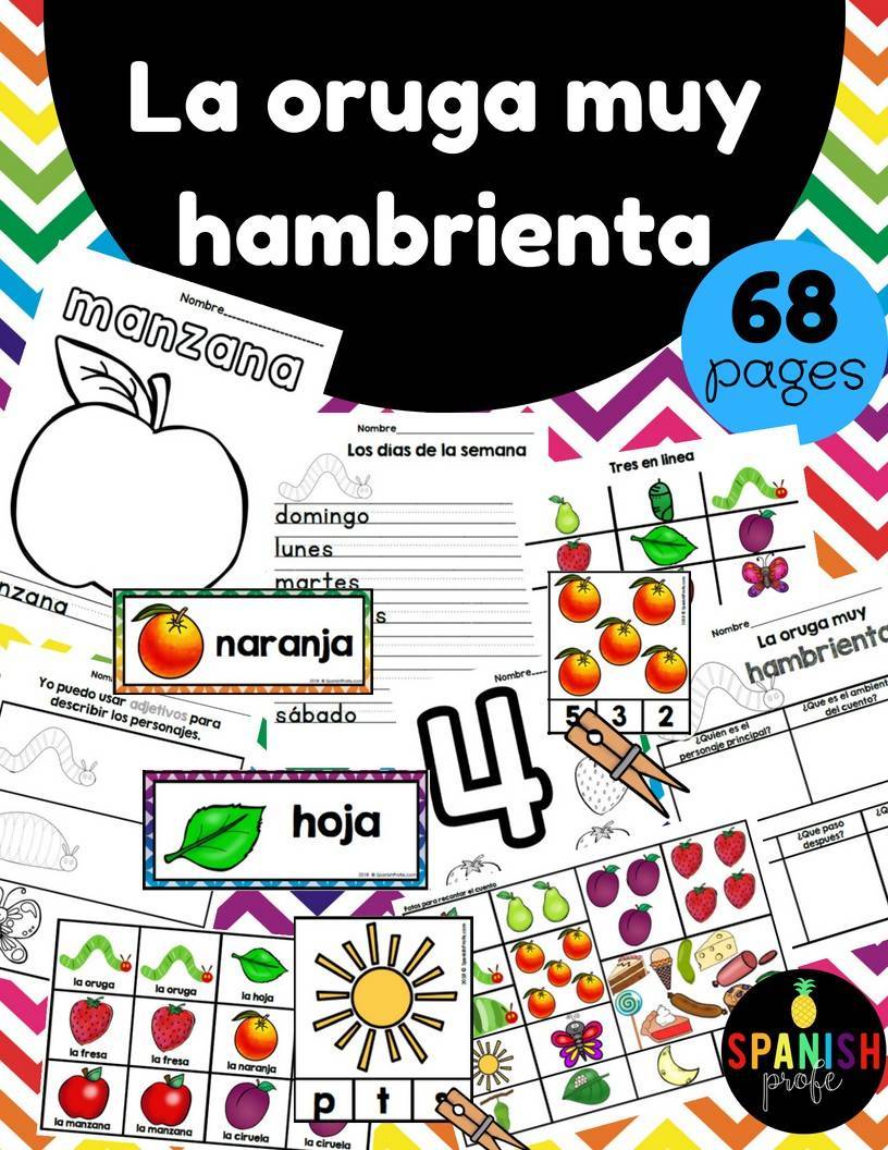 La oruga muy hambrienta (The Very Hungry Caterpillar in Spanish ...