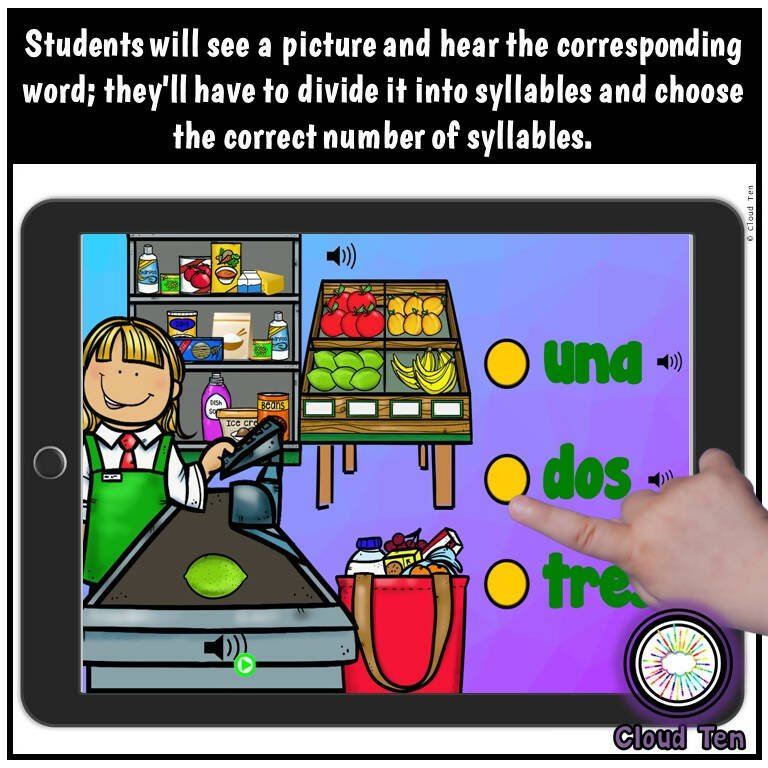 Silabas Digital Task Cards | Boom Cards™ – Bilingual Marketplace