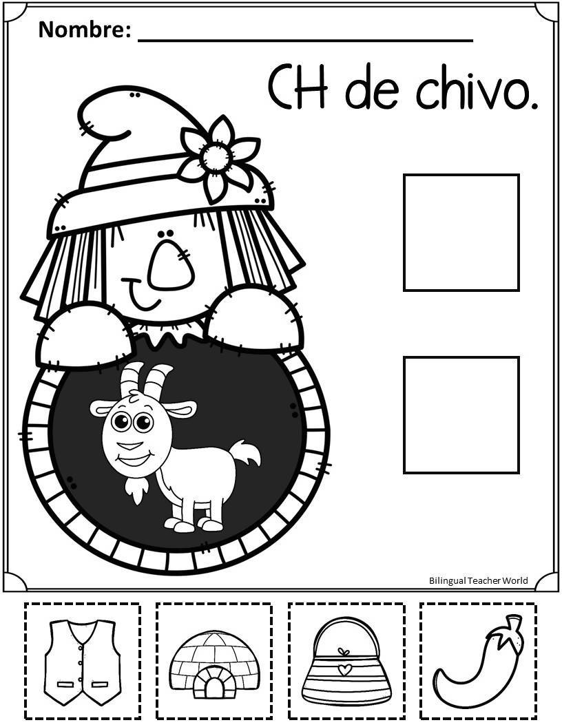 Autumn Spanish ABC Cut and Paste – Bilingual Marketplace