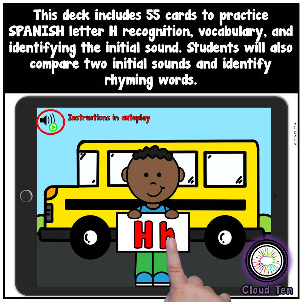 Letra H Boom Cards™ | Digital Task Cards – Bilingual Marketplace