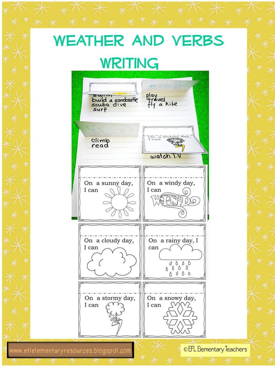 Weather and Verbs for Elementary ESL – Bilingual Marketplace
