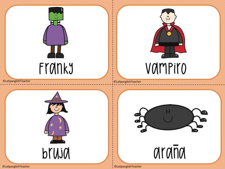 Halloween Spanish Flashcards – Bilingual Marketplace