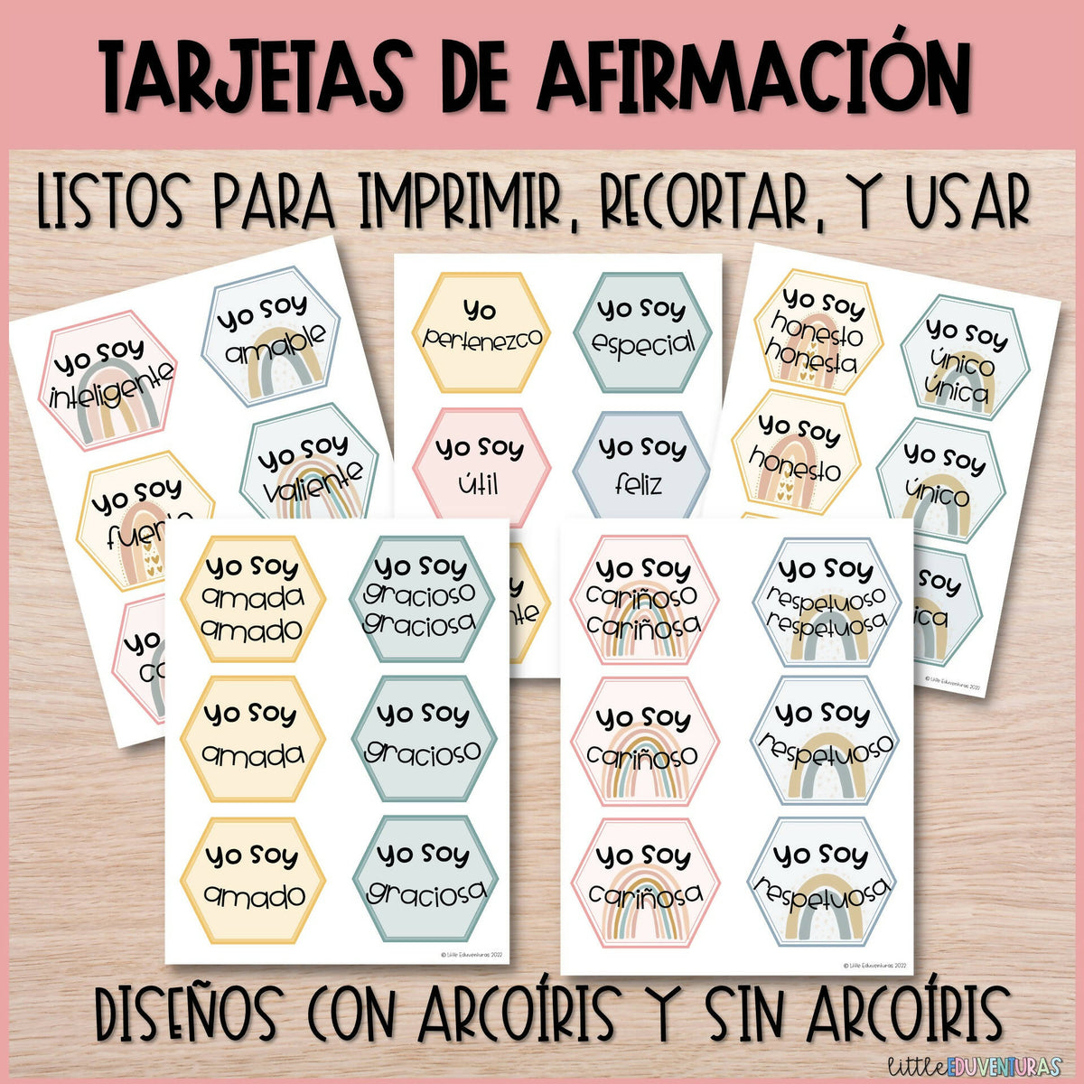 Affirmation Station in Spanish | Afirmaciones Boho Style – Bilingual ...