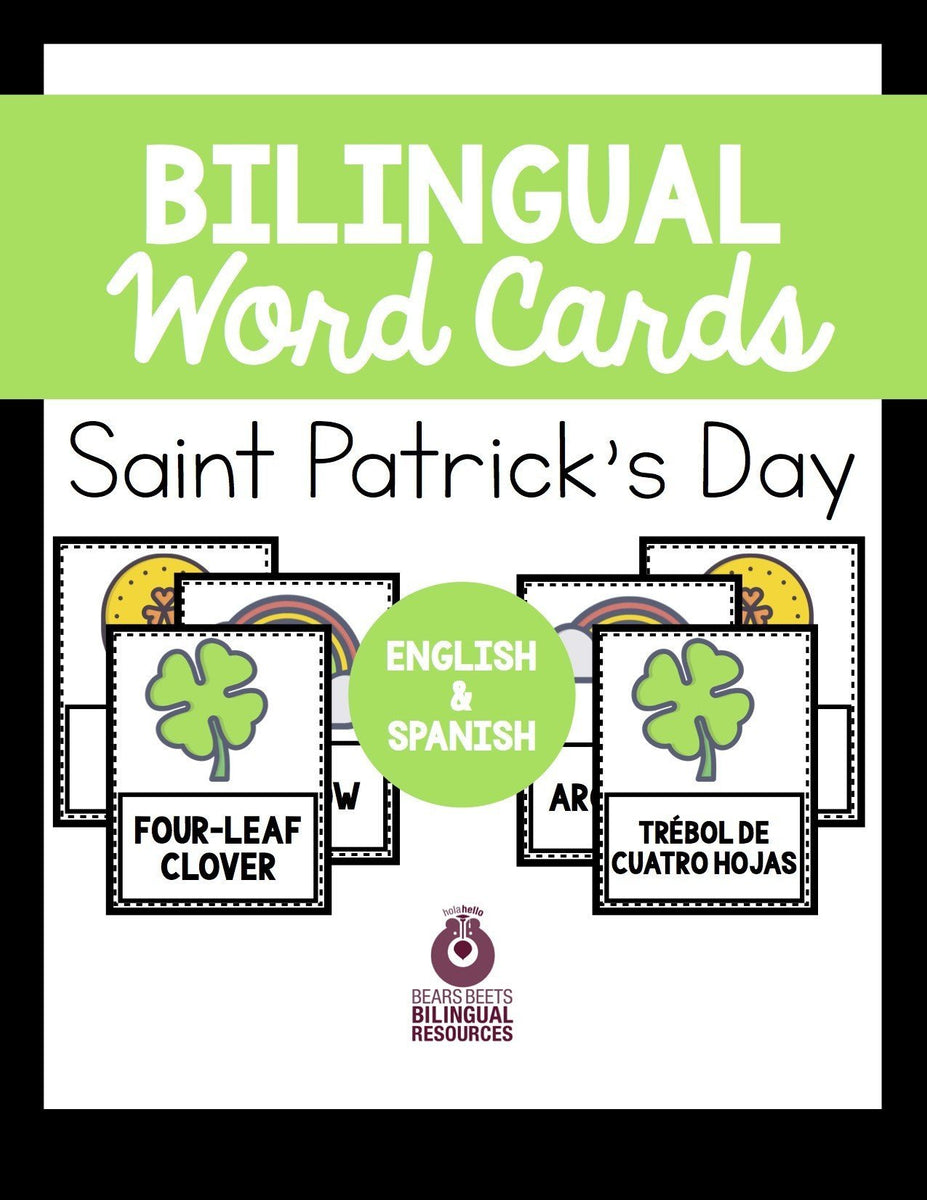 Bilingual St. Patrick's Word Cards – Bilingual Marketplace
