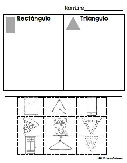 2D Shapes in Spanish (Figuras geométricas - formas) – Bilingual Marketplace