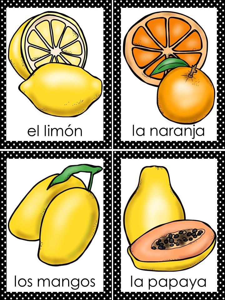 Fruits Bingo In Spanish – Bilingual Marketplace