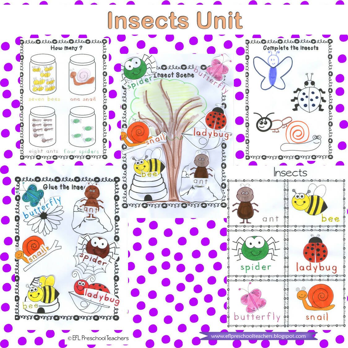 Insect Unit for Preschool ELL – Bilingual Marketplace
