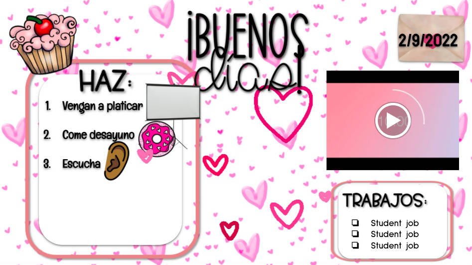 February/ Febrero Morning Message Slides in Spanish – Bilingual Marketplace