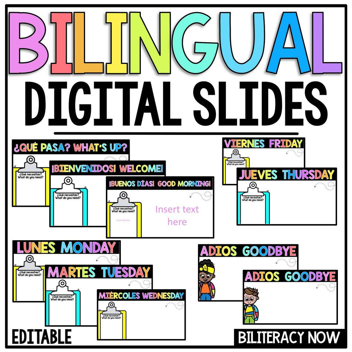 Bilingual Digital Slides - Editable – Bilingual Marketplace