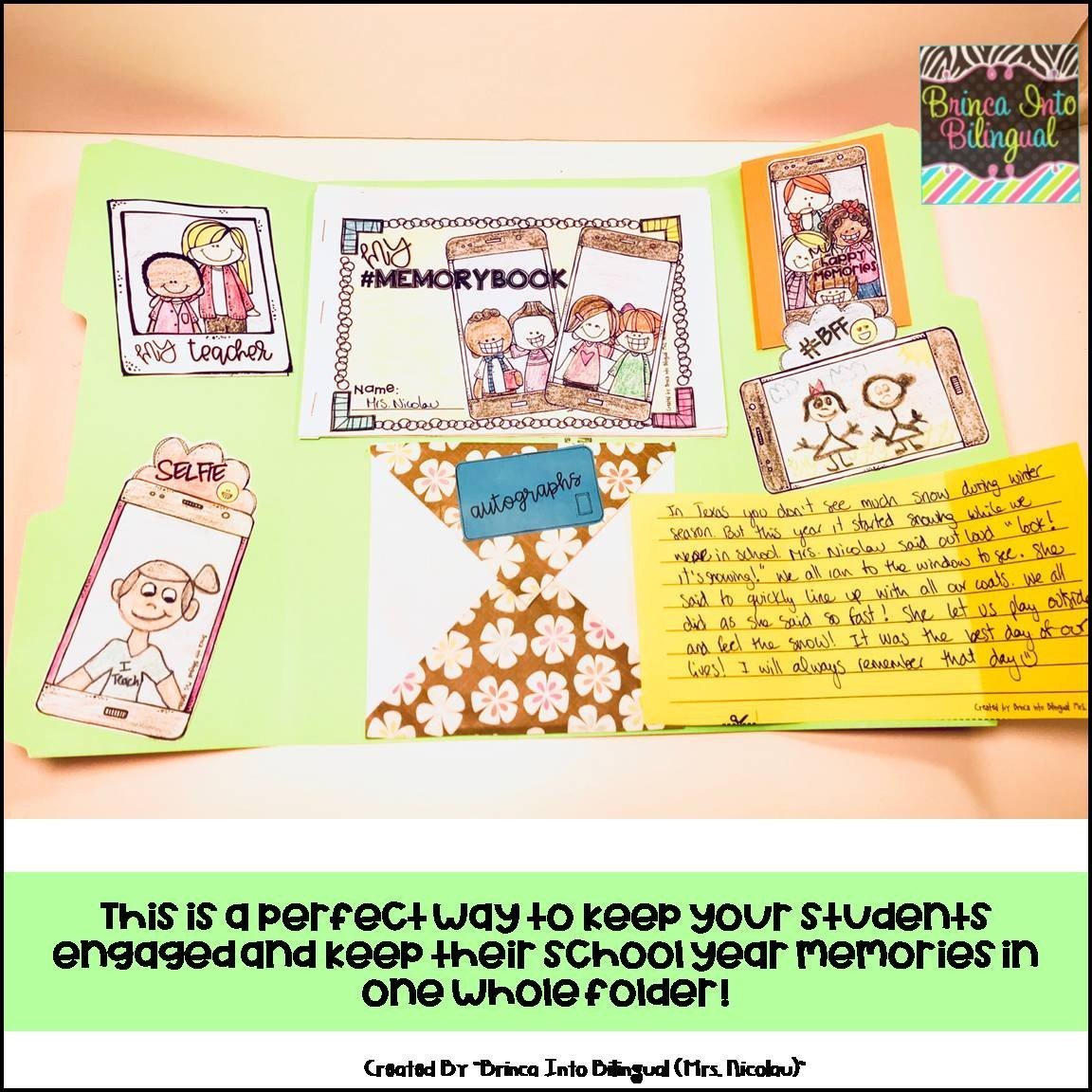 End of the year Memory Book English – Bilingual Marketplace