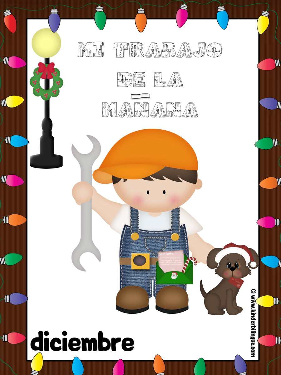 My Morning Work Routine in Spanish (diciembre) – Bilingual Marketplace