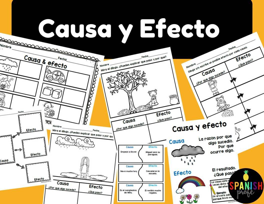 Causa y efecto (Cause and effect in Spanish Activities) – Bilingual ...