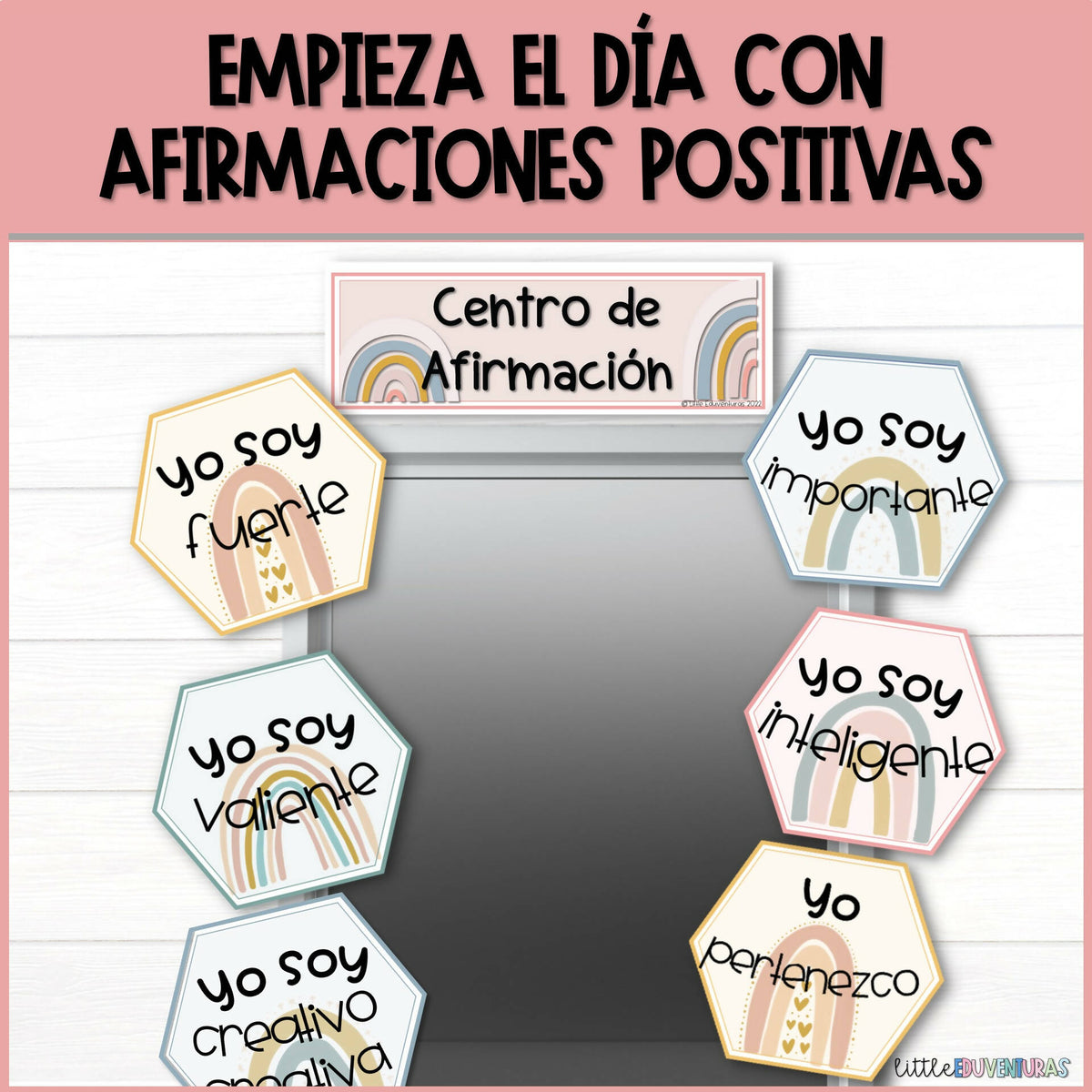 Affirmation Station in Spanish | Afirmaciones Boho Style – Bilingual ...