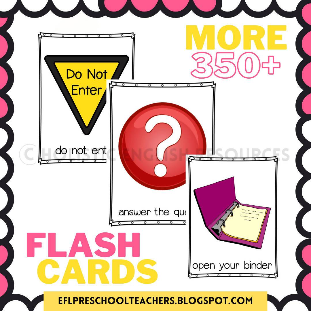 Classroom Commands Flashcards – Bilingual Marketplace