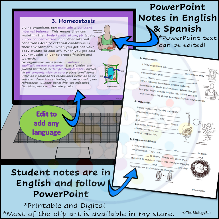 Characteristics of Life Notes Biology – Bilingual Marketplace