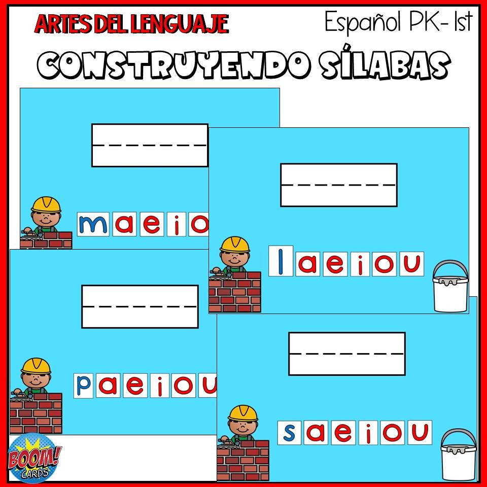 Construir sílabas con m, p, s, l Boom Cards – Bilingual Marketplace