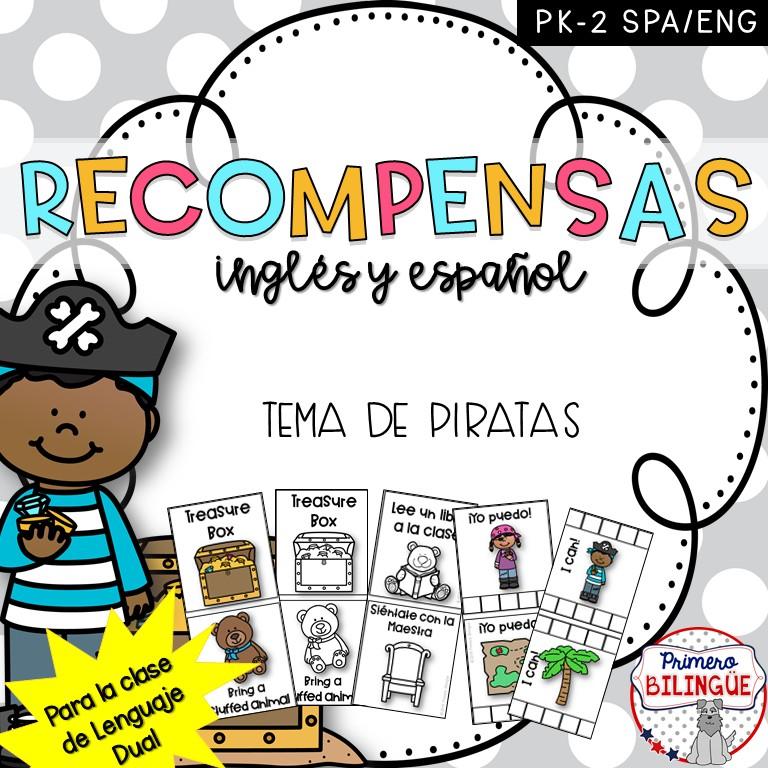 Classroom reward coupons/ clase LD Tema Piratas – Bilingual Marketplace