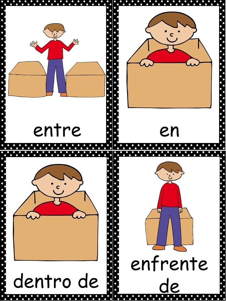 Prepositions Bingo In Spanish – Bilingual Marketplace