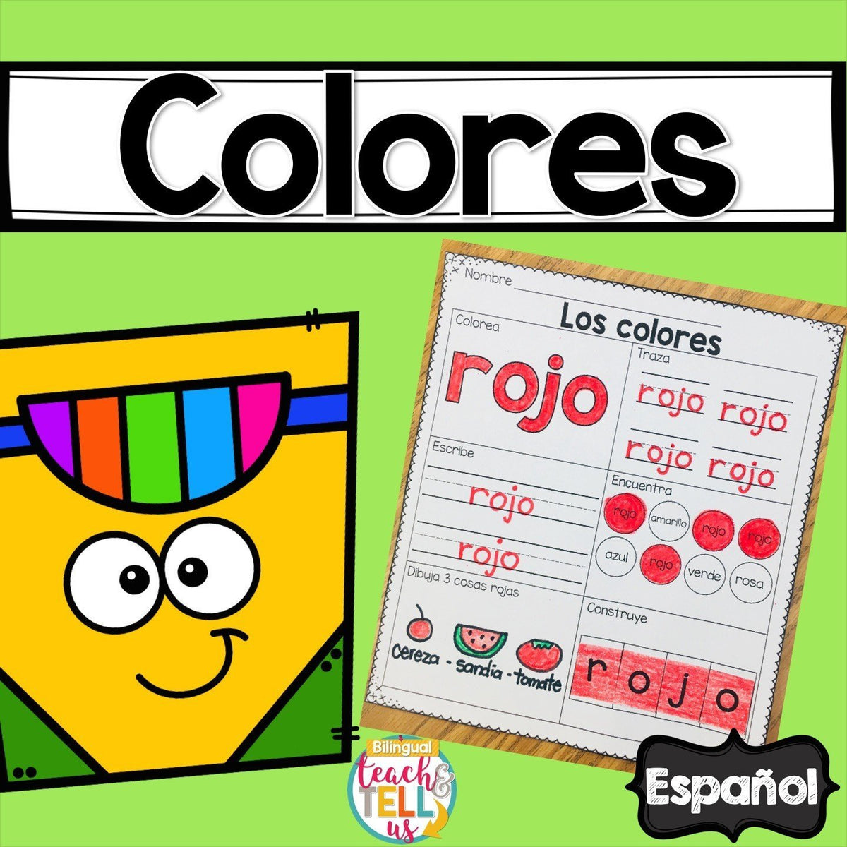 Los colores - Colors in Spanish – Bilingual Marketplace
