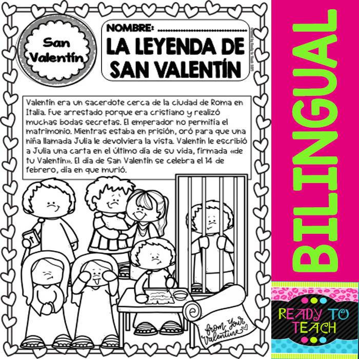 The Legend of Saint Valentine - Reading, Worksheets and Posters - Bili ...
