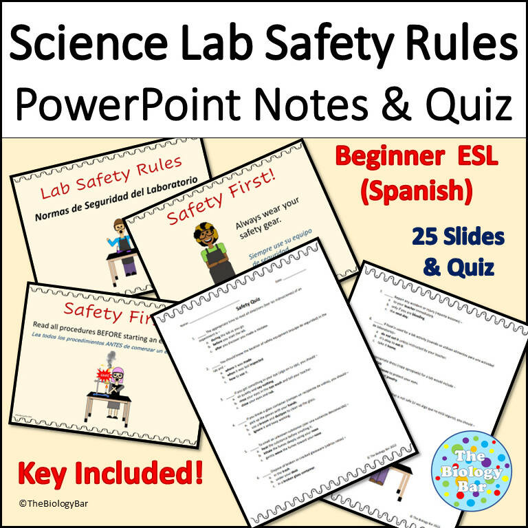Lab Safety Rules and Safety Quiz – Bilingual Marketplace