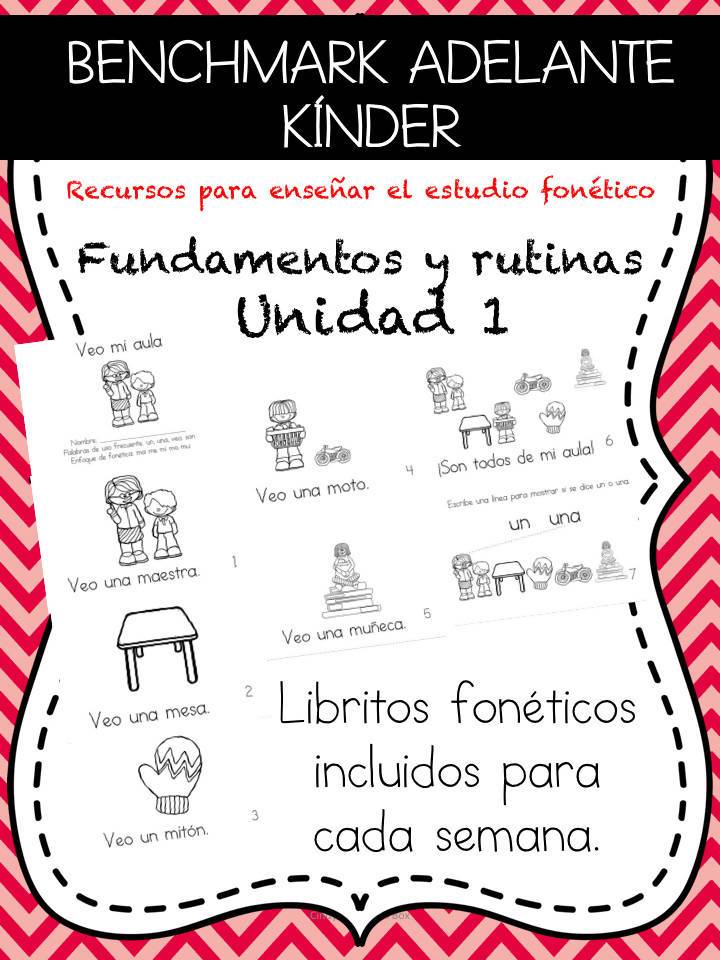 Kindergarten Benchmark Adelante Phonics Fundamentals and Routines and ...