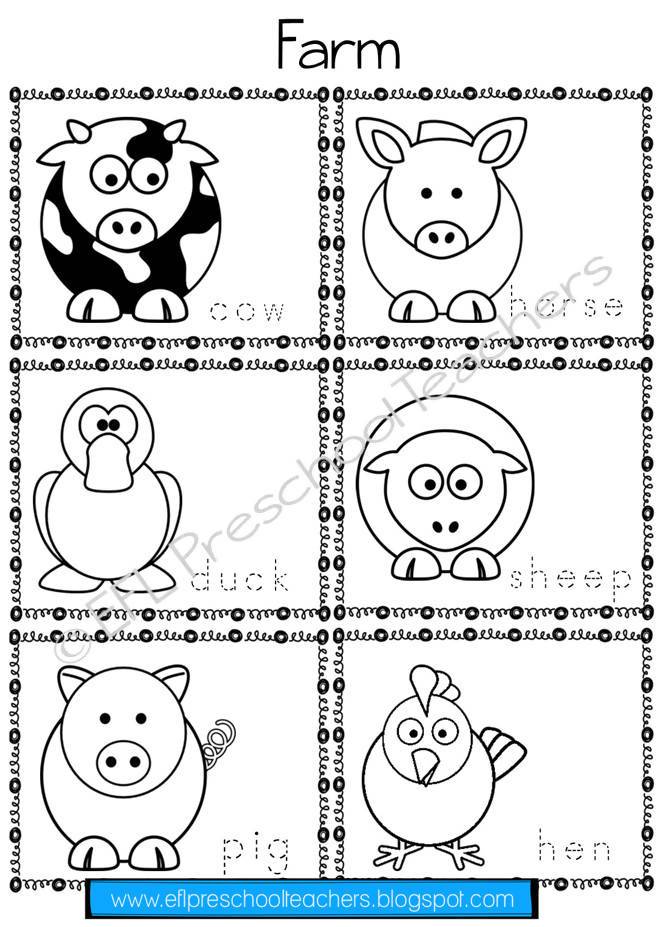 Farm Animals for Kindergarten ELL – Bilingual Marketplace