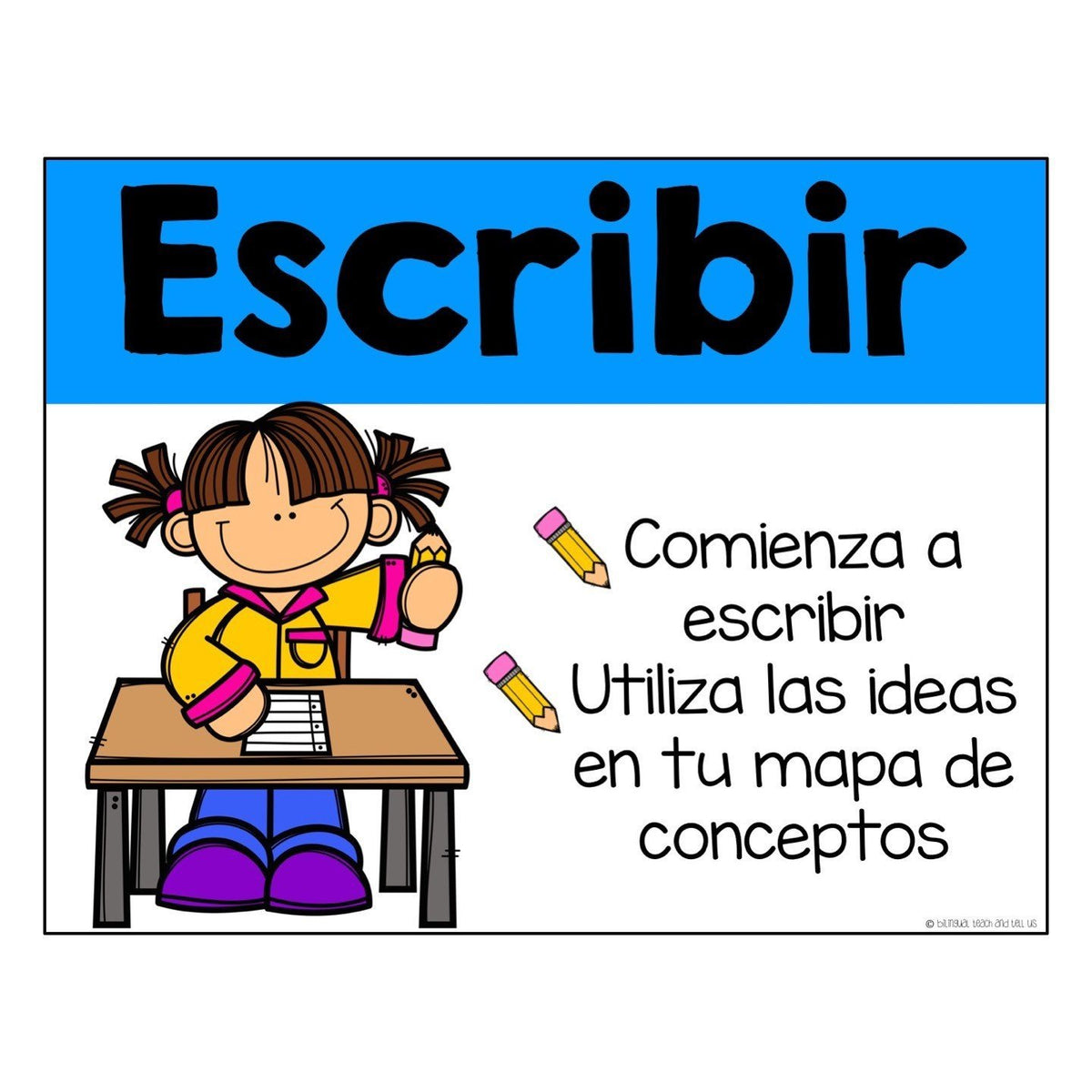 Proceso de la Escritura Posters – Bilingual Marketplace