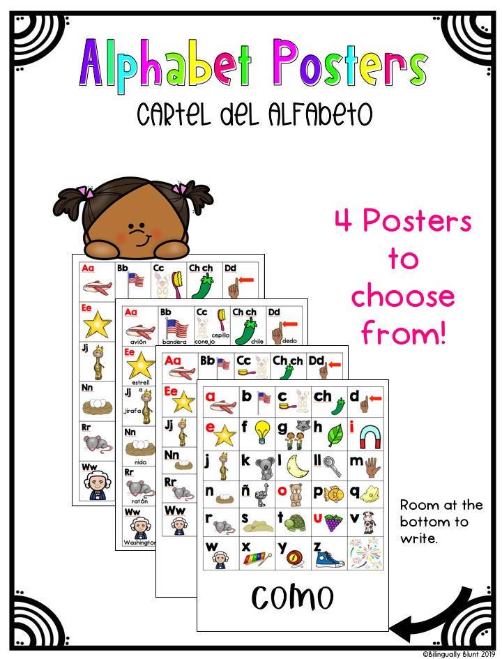 Cartel del alfabeto (Alphabet Posters) – Bilingual Marketplace
