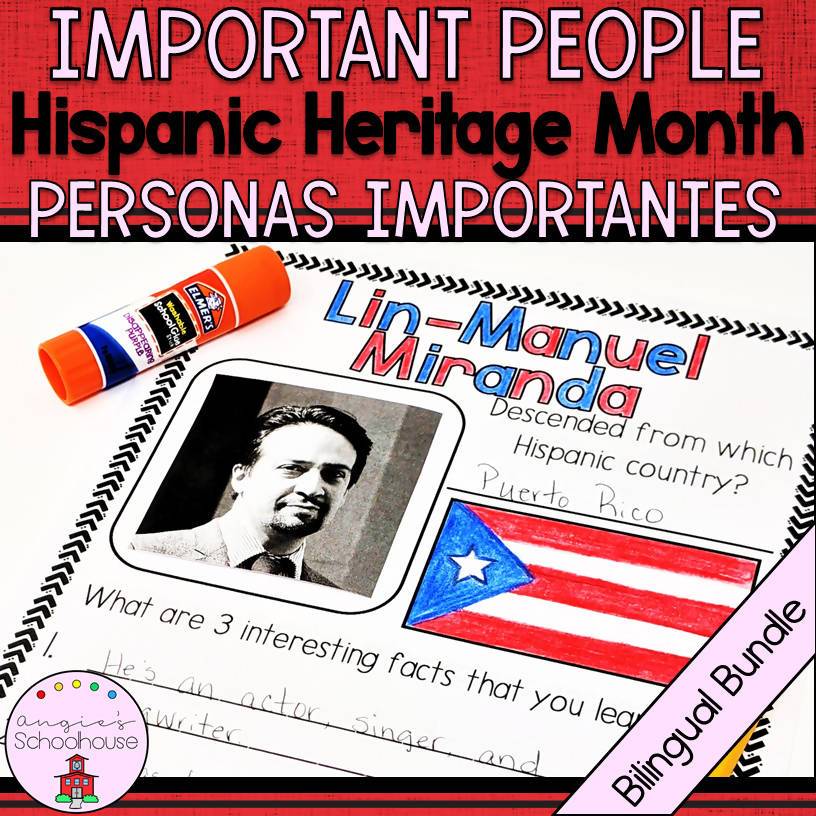 Hispanic Heritage Month Important People Bilingual Bundle – Bilingual ...
