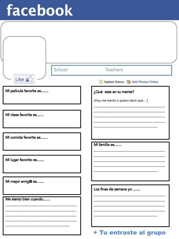 Facebook Spanish All About Me - Todo sobre mi – Bilingual Marketplace