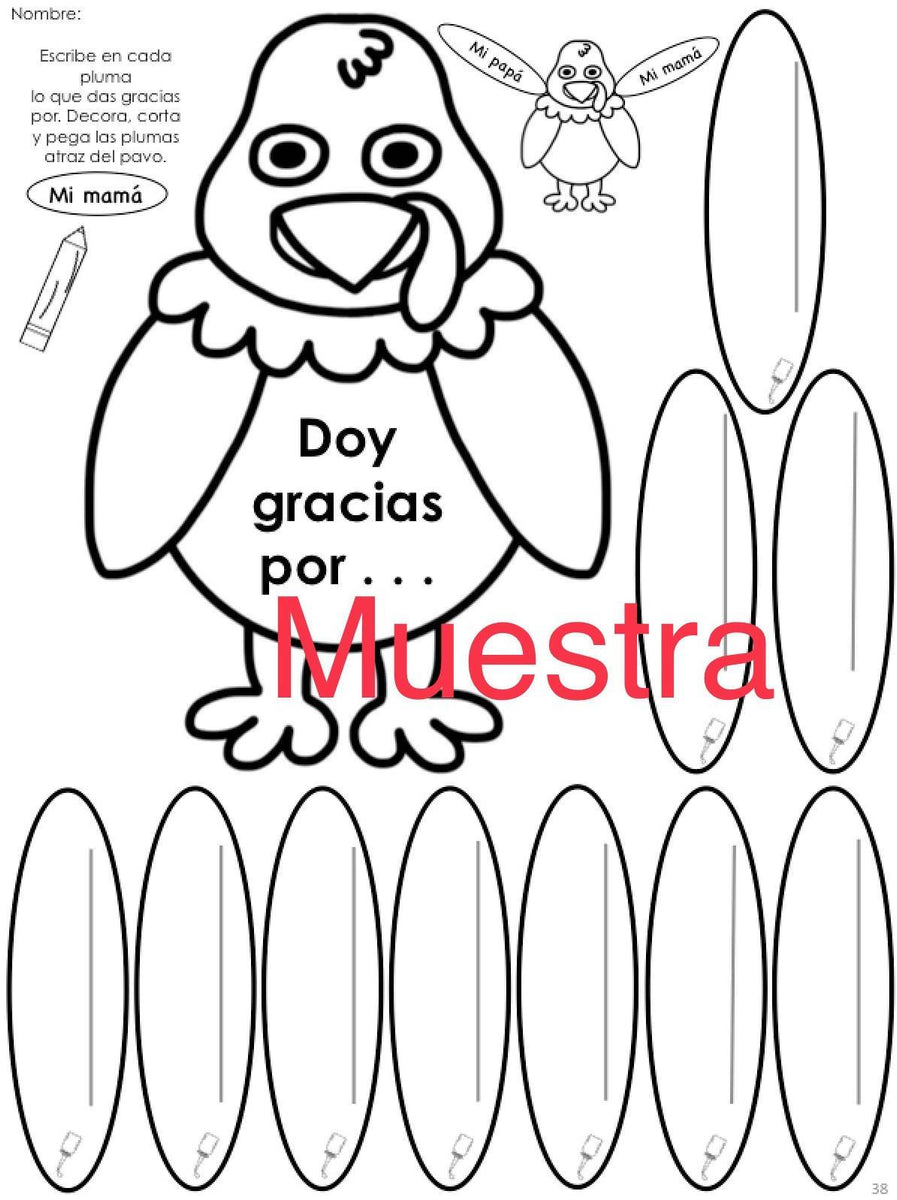 Día de Acción de Gracias - Matemáticas y Escritura creativa con Mini-l ...