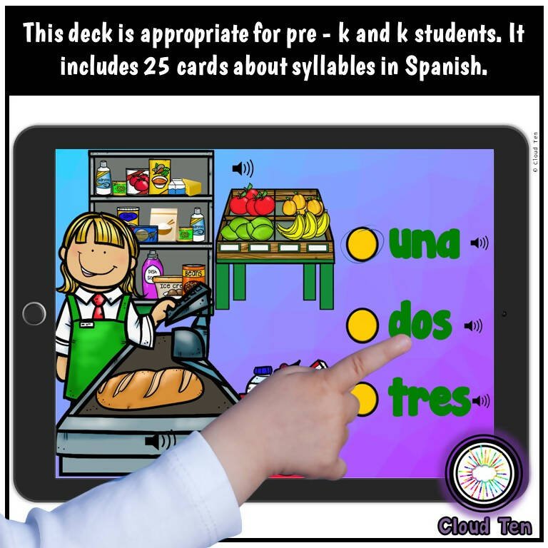 Silabas Digital Task Cards | Boom Cards™ – Bilingual Marketplace