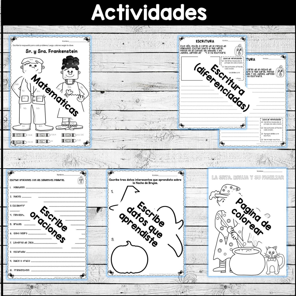 Spanish Halloween reading - Noche de Brujas - Symbols – Bilingual ...