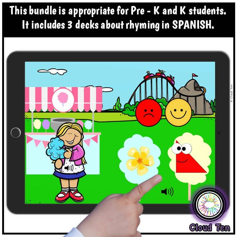 Rimas Bundle Digital Task Cards | Boom Cards™ – Bilingual Marketplace