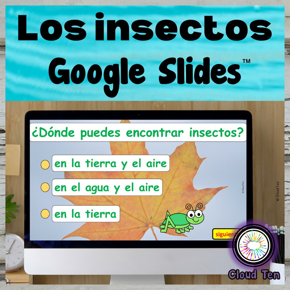 Los insectos in Google Slides™ – Bilingual Marketplace